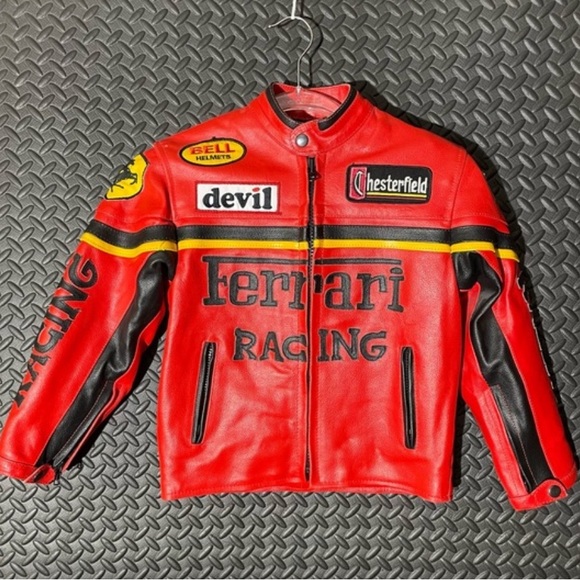 Ferrari | Jackets & Coats | Official Ferrari Racing F Real Leather ...